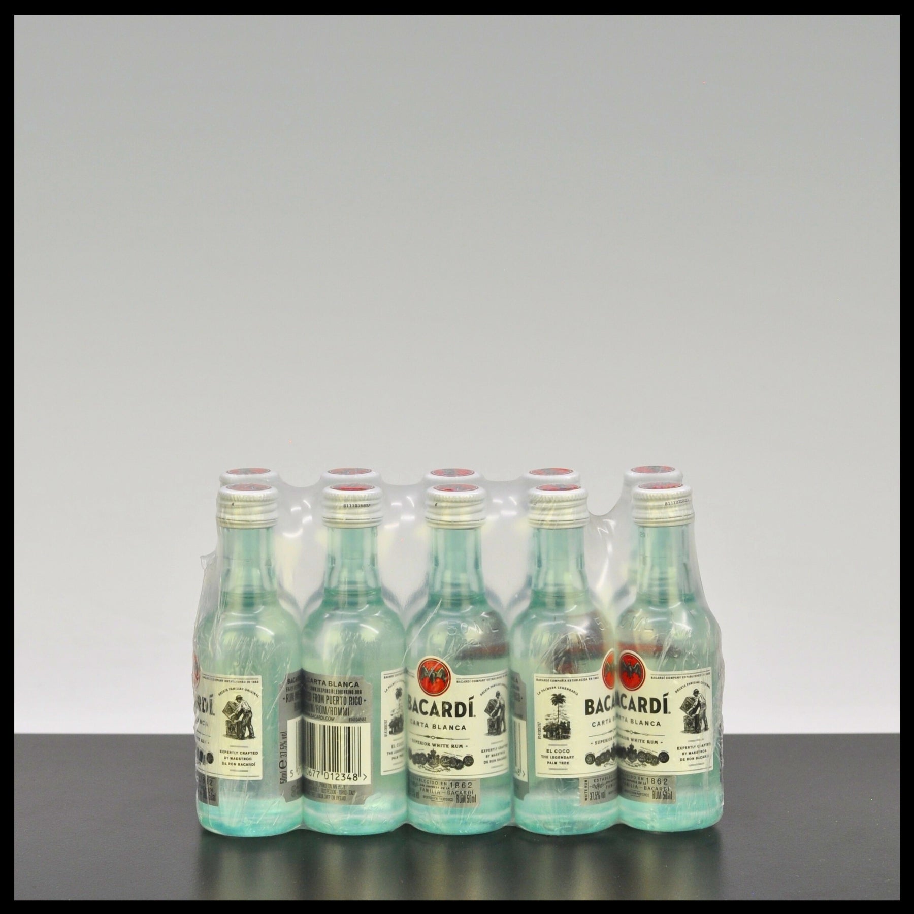 Bacardi Carta Blanca White Rum PET Miniaturen 10x 0,05L - 40% Vol.