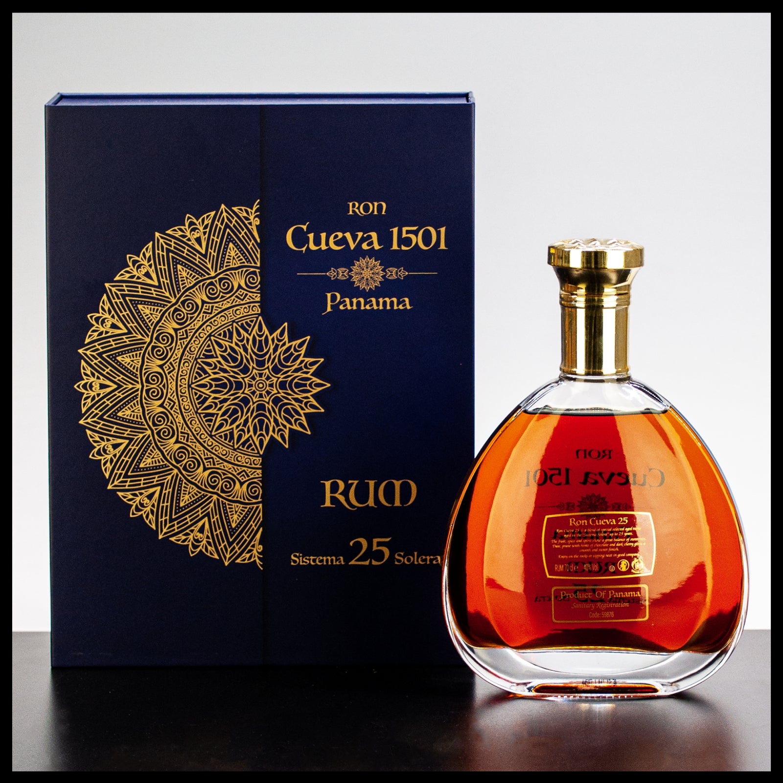 Ron Cueva 1501 Panama 25 YO Solera Rum 0,7L - 40% Vol.
