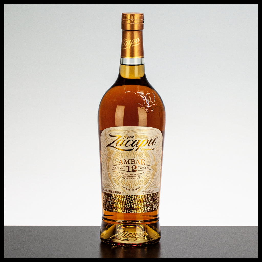Ron Zacapa Centenario Ambar 12 YO Sistema Solera Reserva 1L - 40% Vol ...