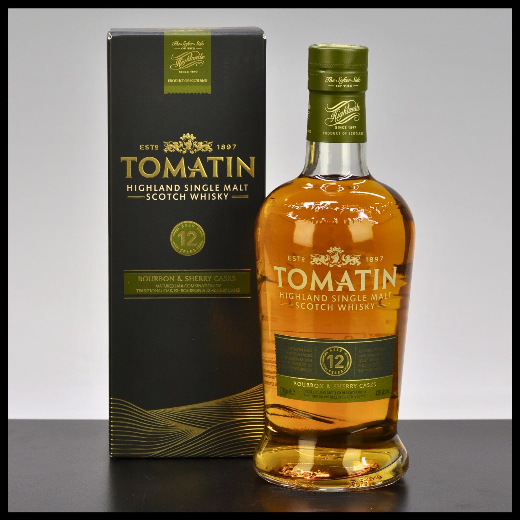 Tomatin 12 YO Bourbon & Sherry Casks Single Malt Whisky 0,7L - 43% Vol ...