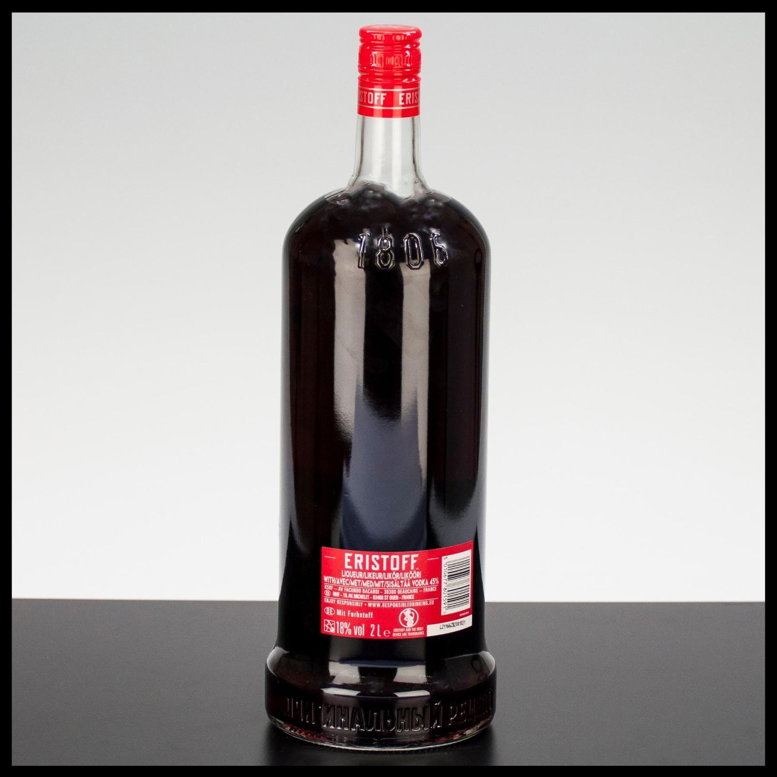 Eristoff Red Sloeberry Flavoured Vodka 2L - 18% Vol.