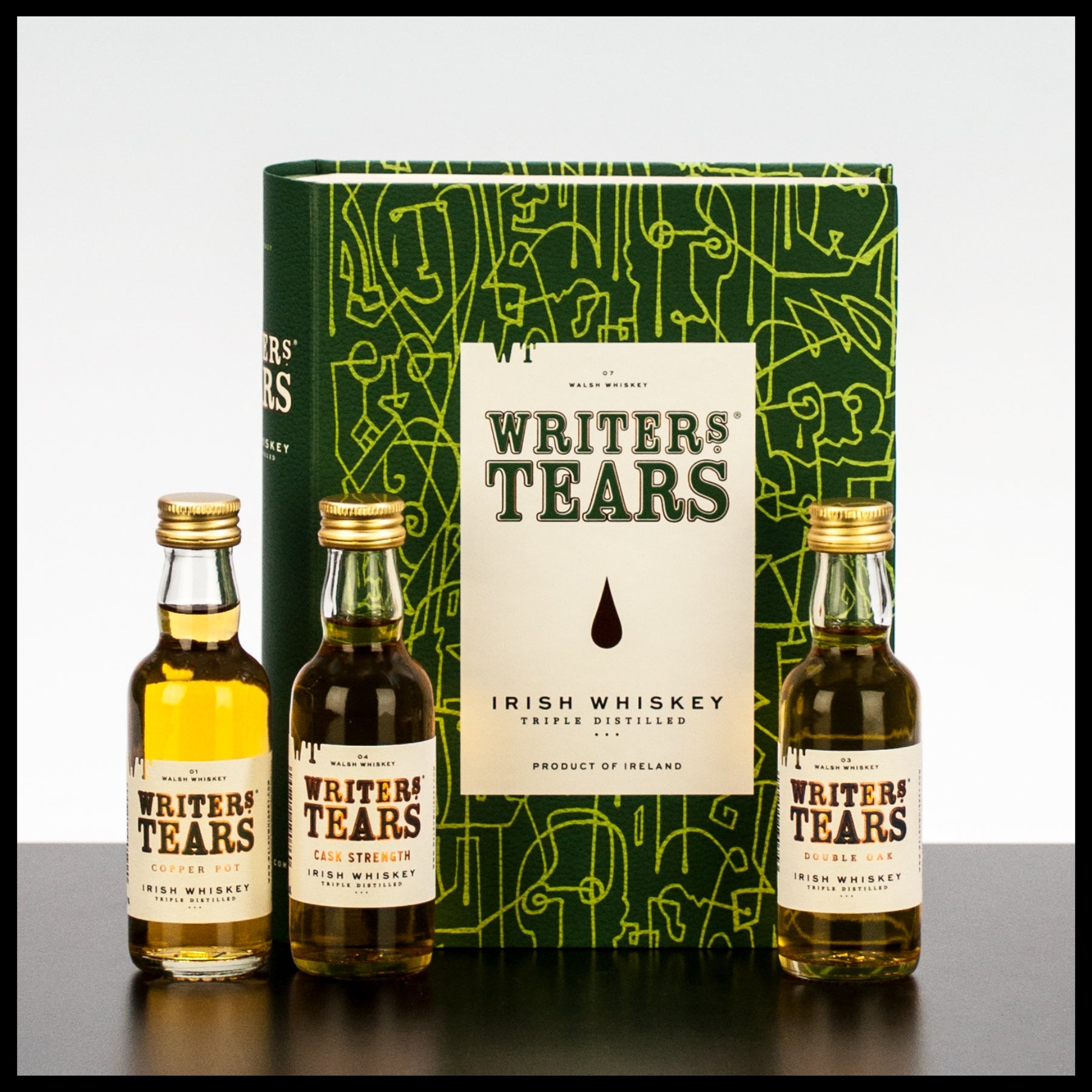 Writer's Tears Irish Whiskey Geschenkset “Book” 3x 0,05L - 46,3% Vol.